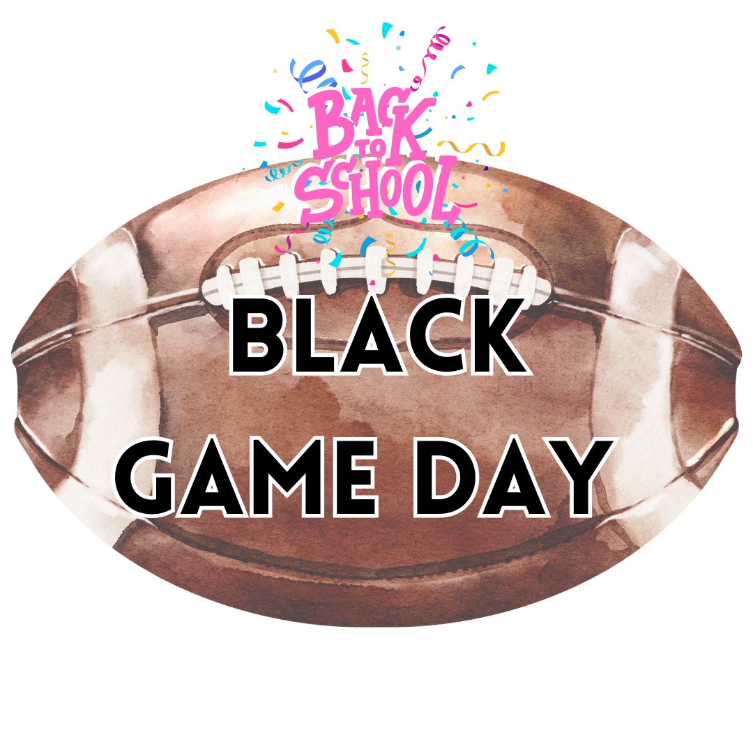Black Game Day – Holly's Hobbies