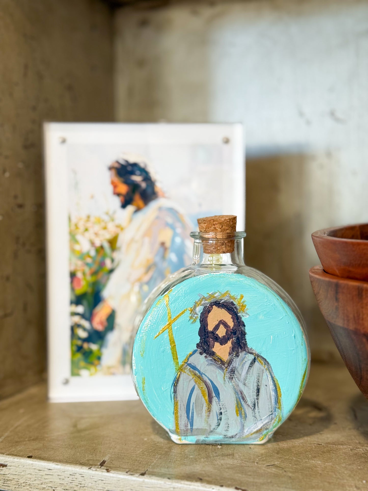 Christ Our Savior Holy Water Vessel- Clear Glass – Holly's Hobbies